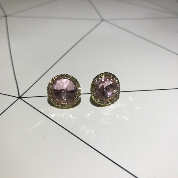 Jewelry | Pretty Pink Diamond Earrings | Poshmark